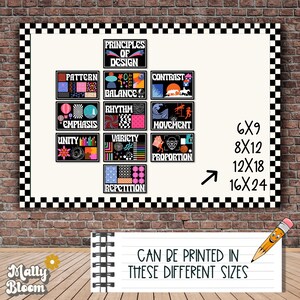 Elements of Art, Principles of Design Poster Bundle, Classroom Decor ...
