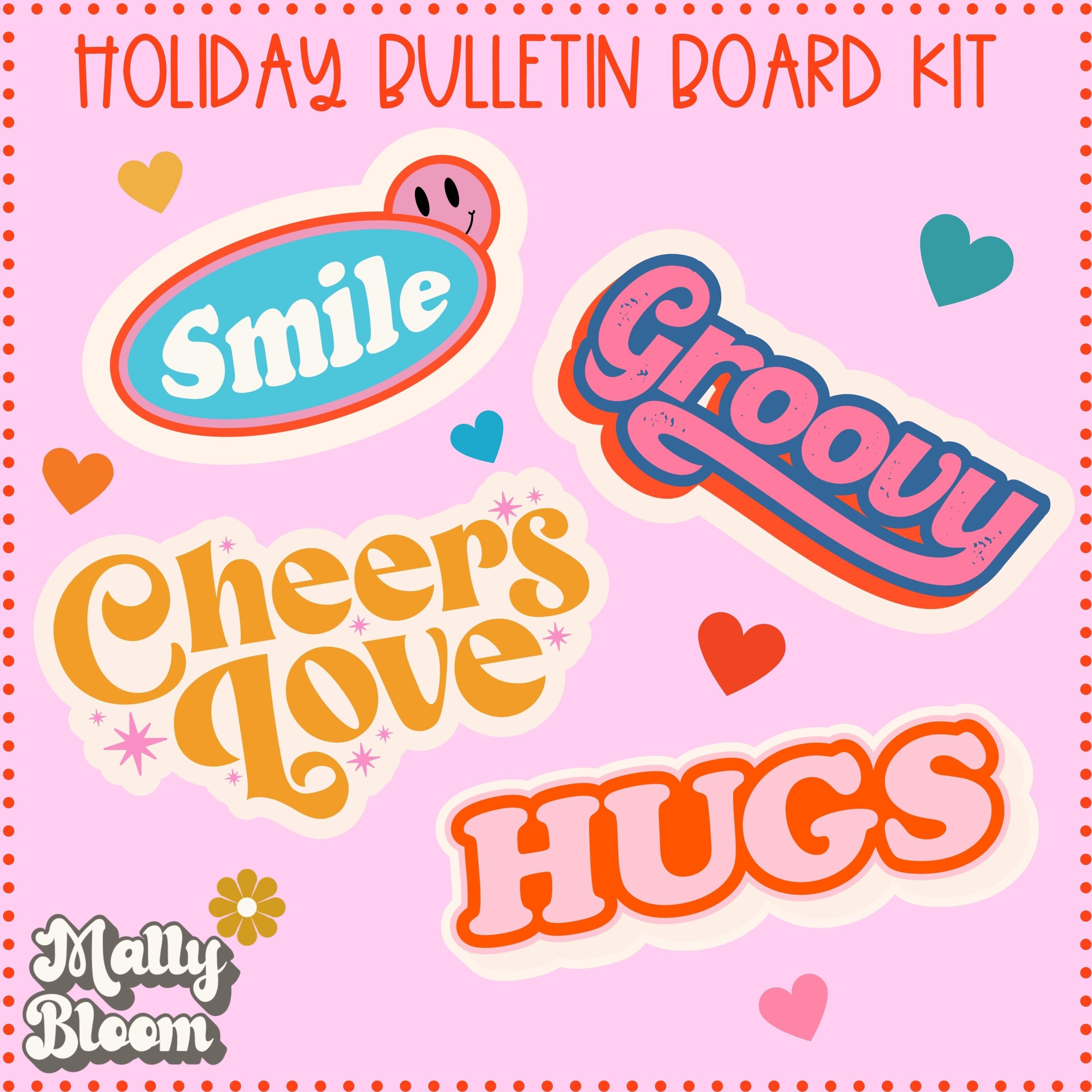 Valentine's Day Bulletin Board Kit or Classroom Valentines - Etsy