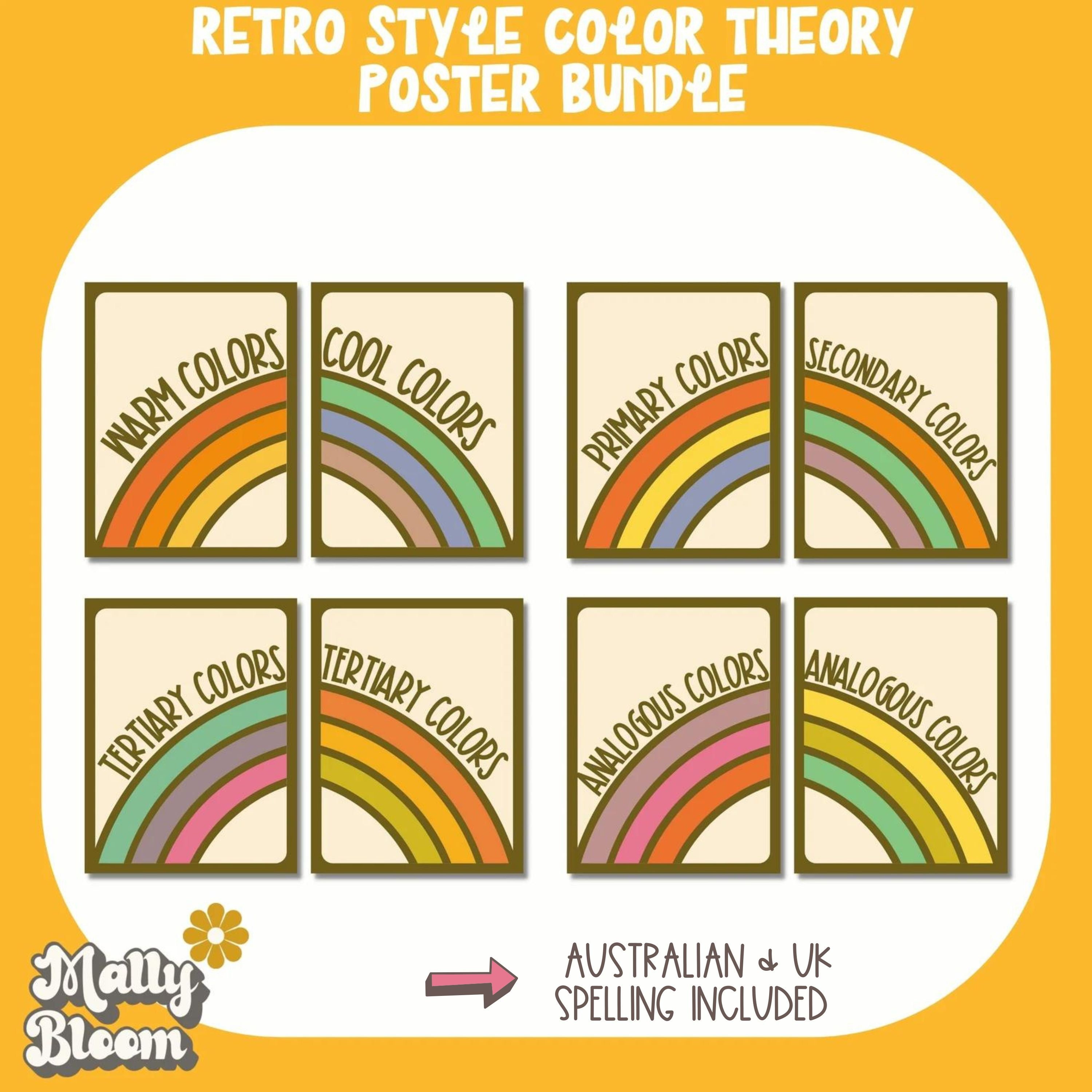 Art Classroom Decorcolor Theory Poster Bundlecolor Wheelart - Etsy