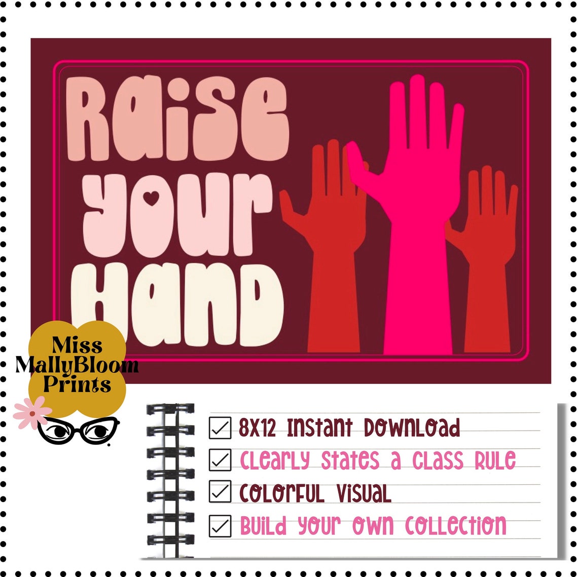 Classroom Rules Poster_bulletin Board Printables Classroom - Etsy