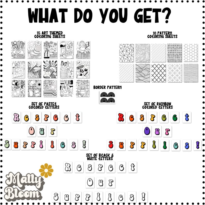 Art Classroom Decor, Bulletin Board Kit, Art Room Decor, Art Teacher ...