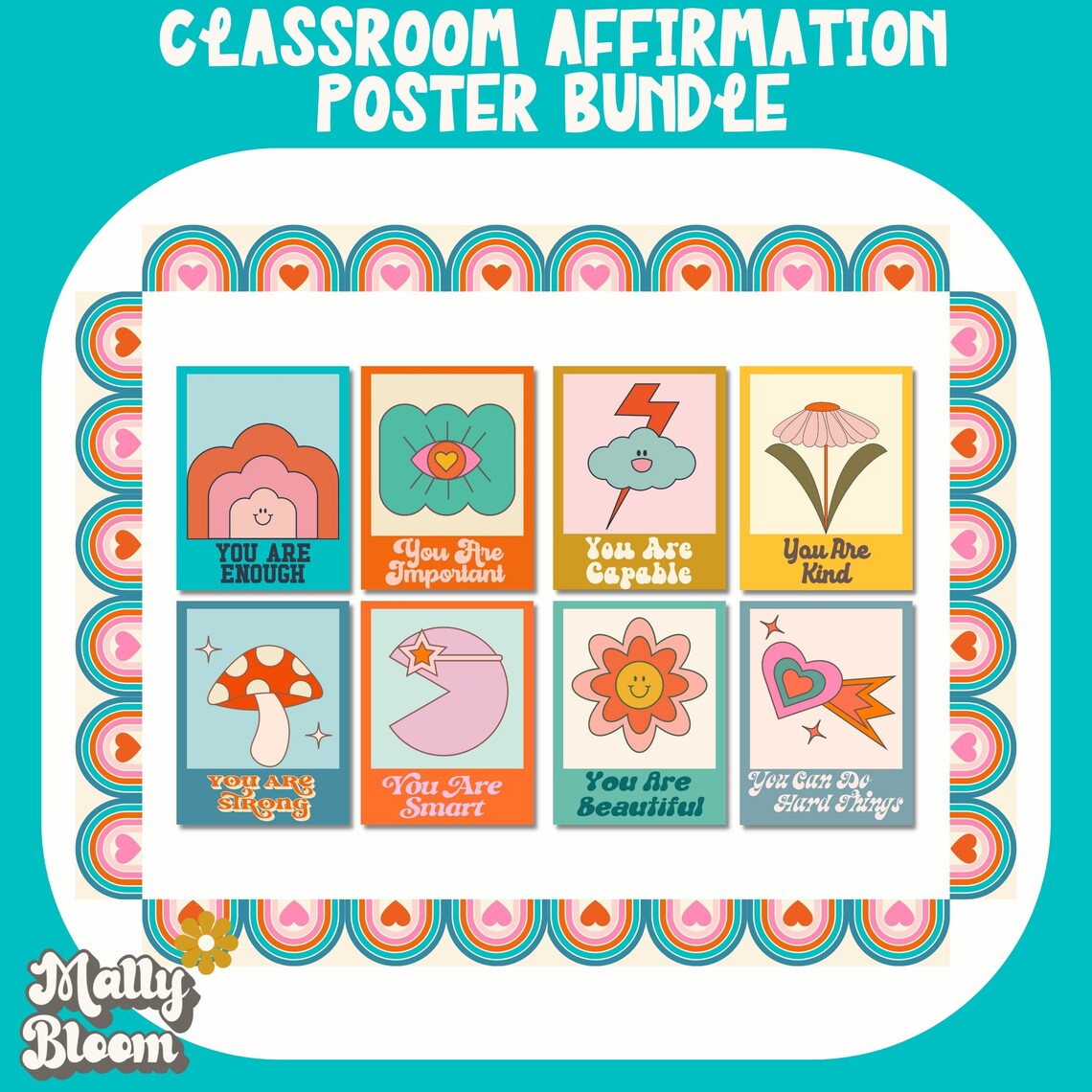 Affirmations for Classroom Poster Bundle Growth Mindset - Etsy