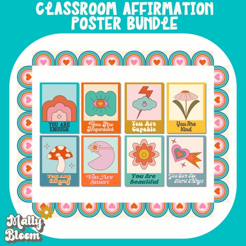 Classroom Positive Quotes Poster Bundle_bulletin Board Growth - Etsy