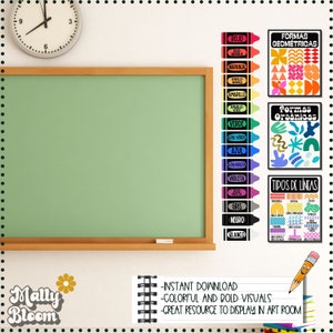 Spanish Color Wheel Poster Bundle Art Classroom Decor - Etsy