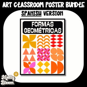 Art Classroom Spanish Poster Bundle, Art Classroom Decor, Classroom ...