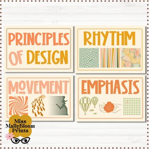 Classroom Poster Bundle Principles of Design Art Classroom - Etsy