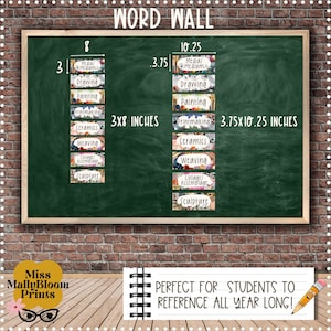 Classroom Word Wall Art, Classroom Labels, Classroom Decor, Word Wall ...