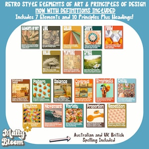 Elements and Principles Posters, Elements of Art Poster Bundle ...