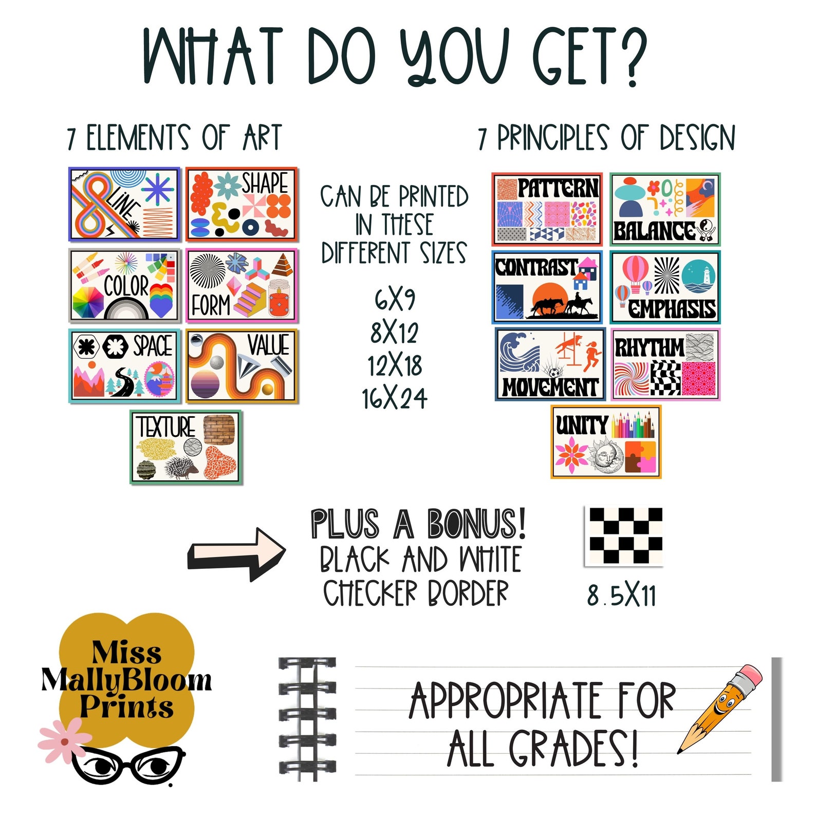 Elements of Art Principles of Design Poster Bundle Classroom | Etsy ...