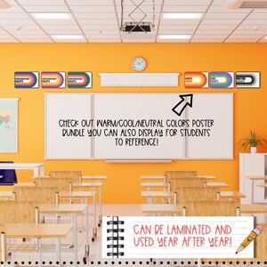 Art Classroom Decor, Complementary Colors Poster Bundle, Art Room ...
