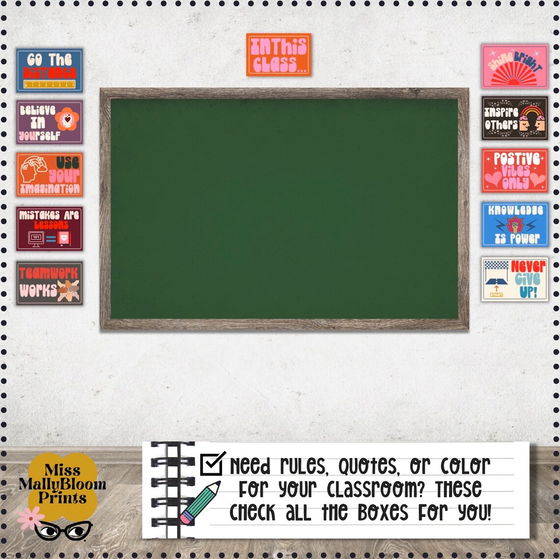 Growth Mindset Poster Retro Classroom Decor Poster Bulletin - Etsy