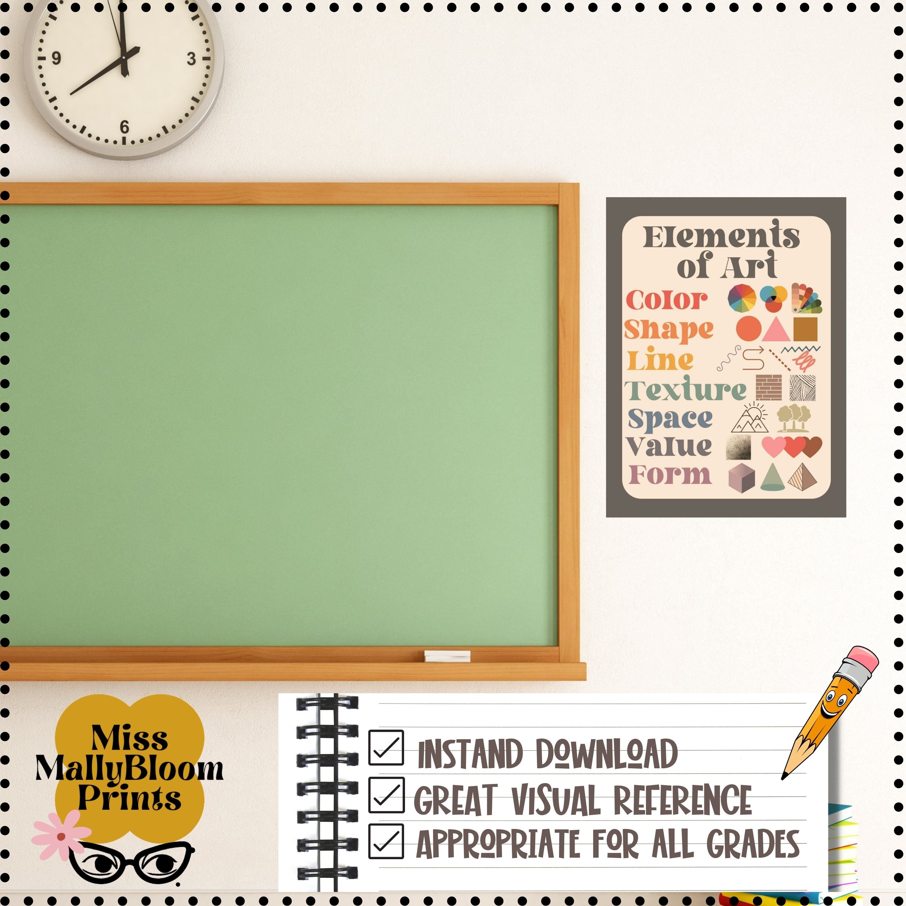 Elements of Art Classroom Poster Art Classroom Wall Decor - Etsy Australia