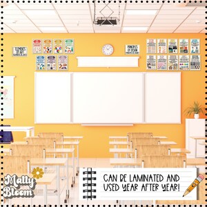 Spanish Bilingual Classroom Poster Bundle, Rainbow Elements of Art ...