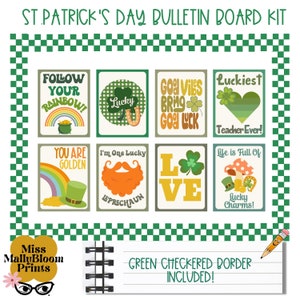 St.patrick's Day March Bulletin Board Kit Holiday | Etsy