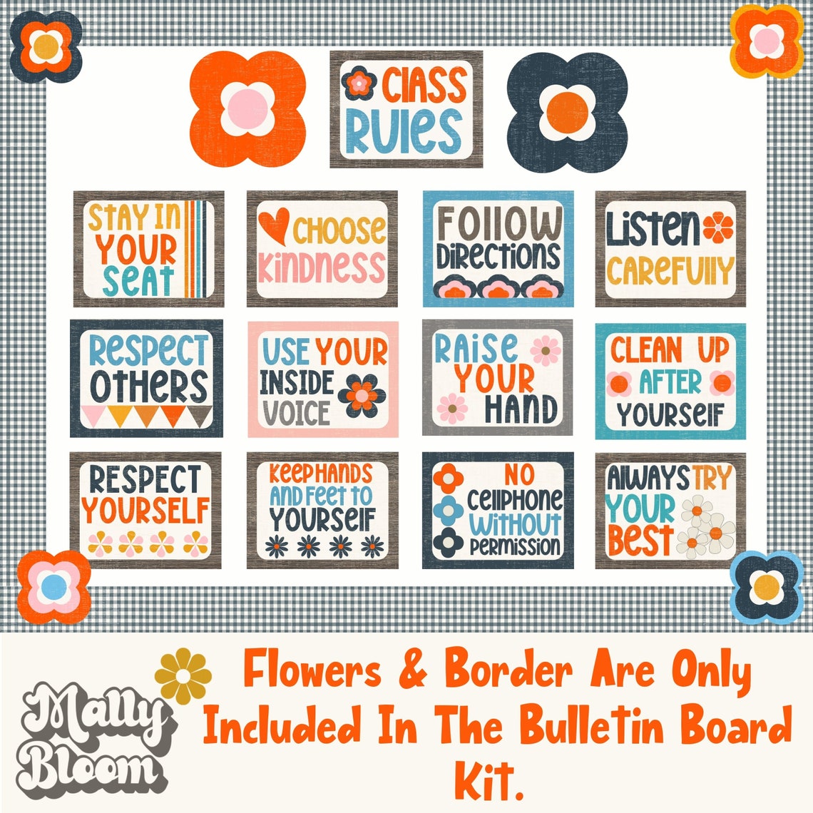 Classroom Rules Poster Bundle_bulletin Board Kit or Classroom - Etsy
