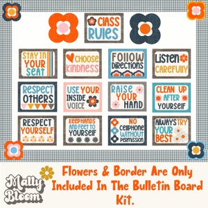 Classroom Rules Poster Bundle_bulletin Board Kit or Classroom - Etsy