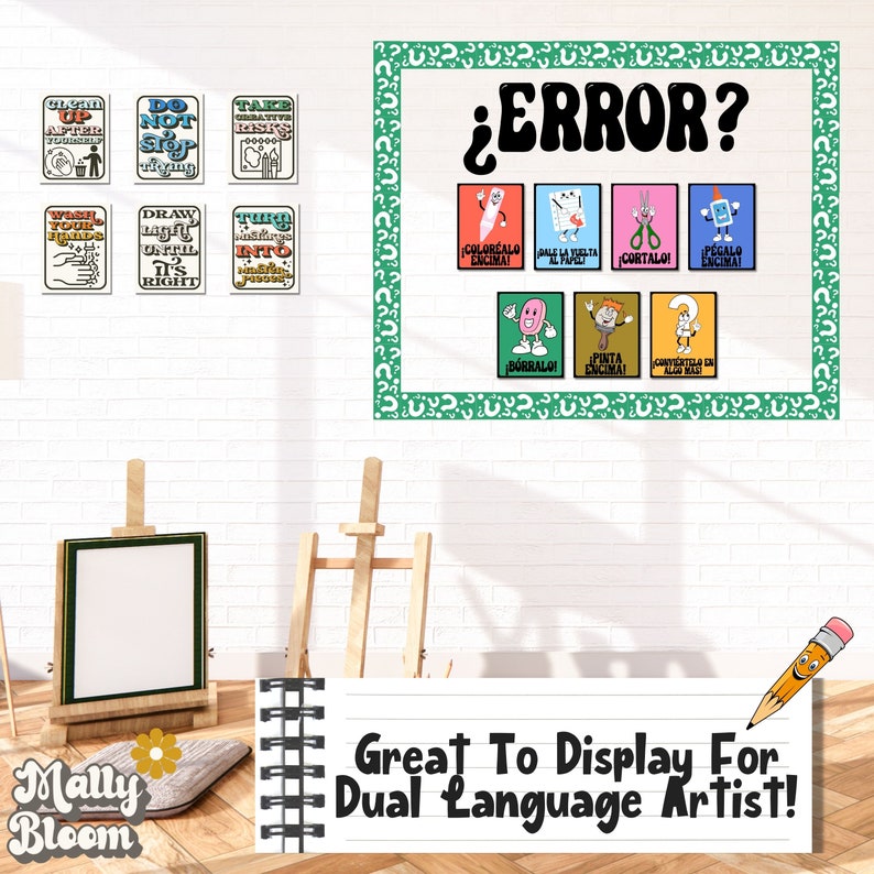Spanish Bulletin Board Art Classroom Spanish Rules Poster - Etsy