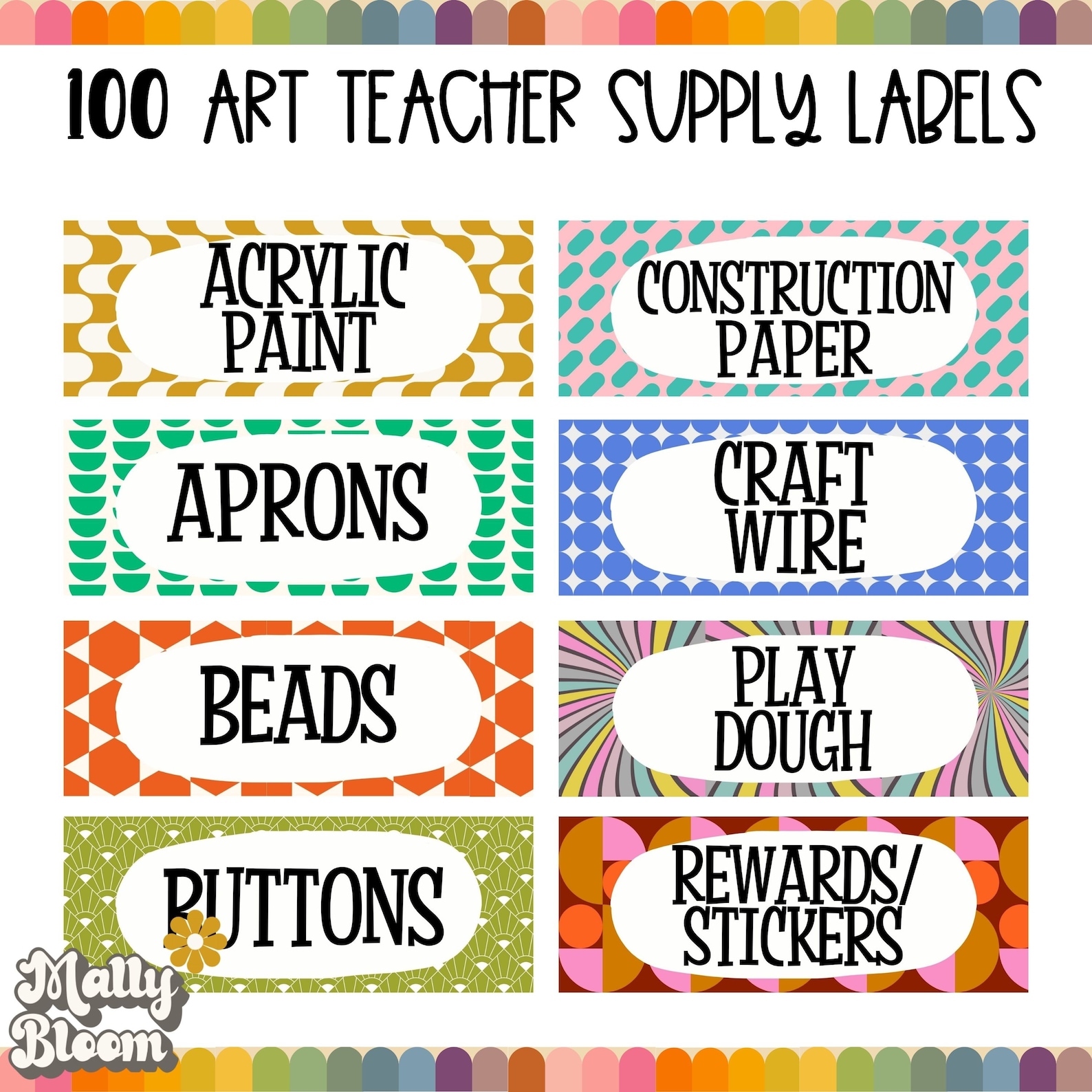 Art Classroom Supply Labels, Art Closet Organization Labels, Classroom ...