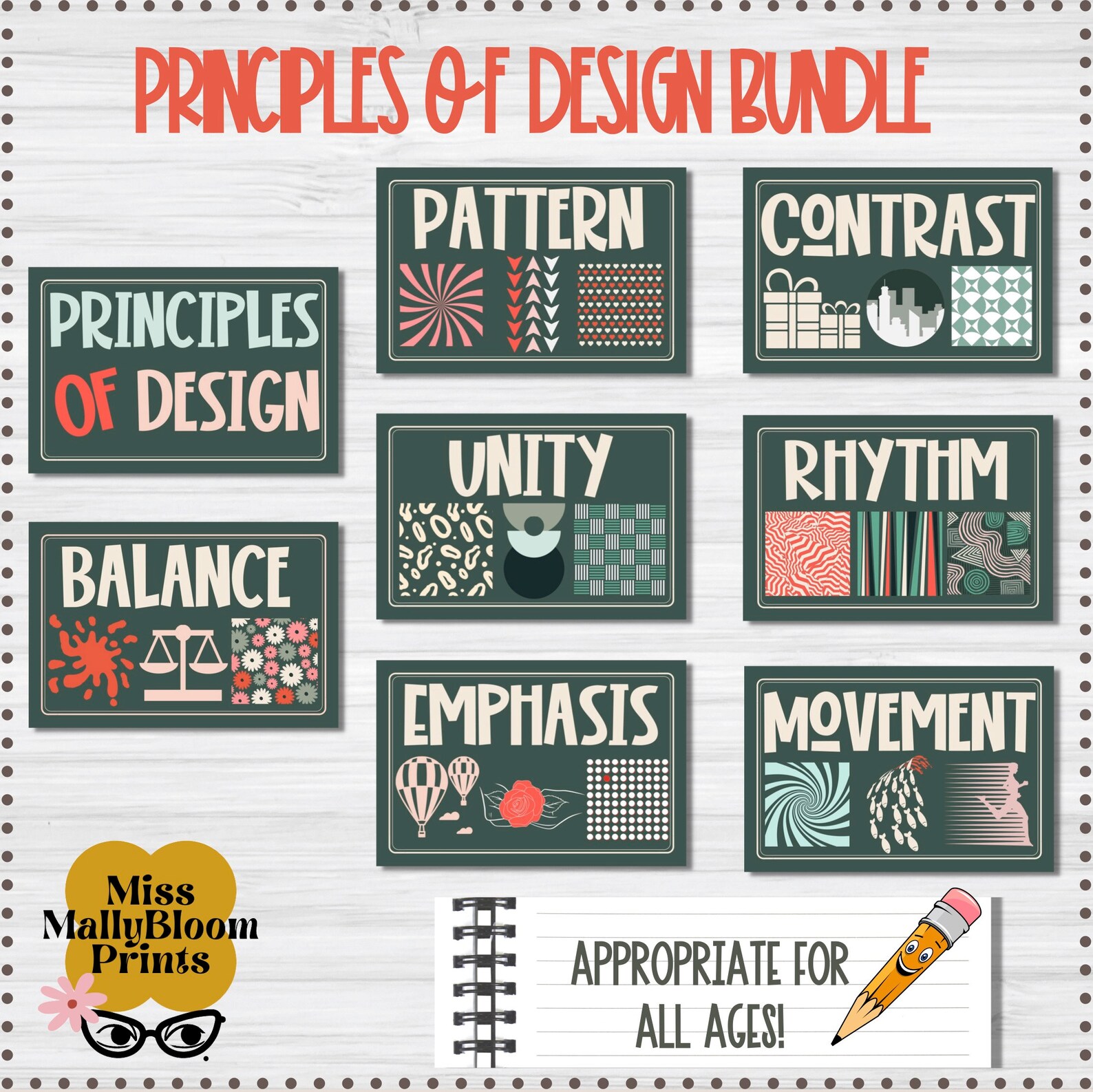 Classroom Poster Bundle Principles of Design Art Classroom - Etsy