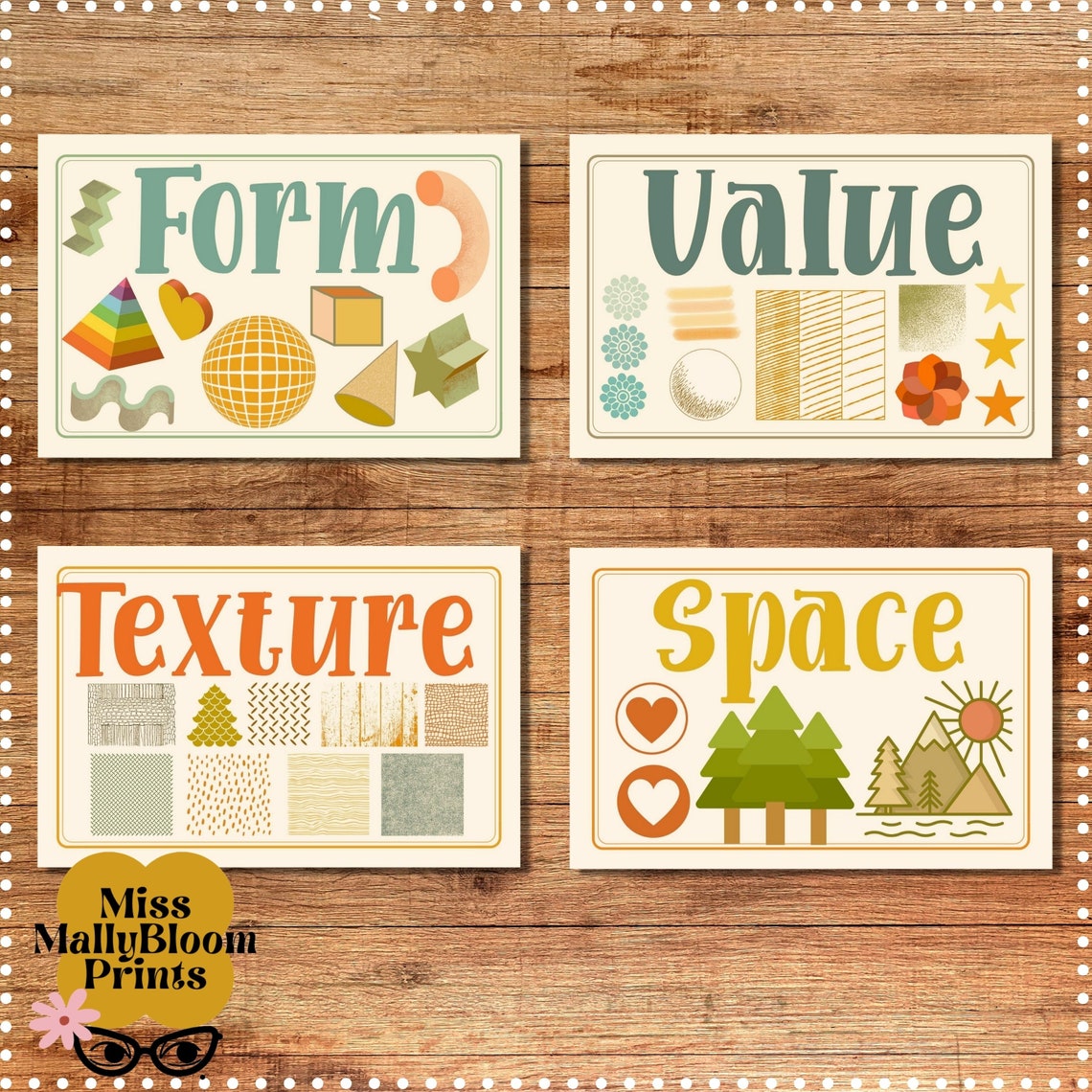 Art Classroom Poster Bundle Neutral Elements of Art Art - Etsy