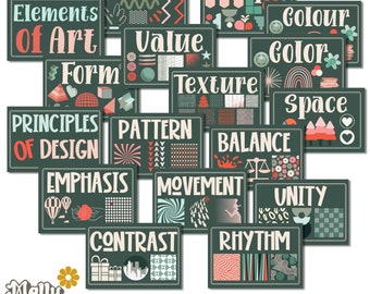Elements and Principles Poster Bundle Principles of Design - Etsy