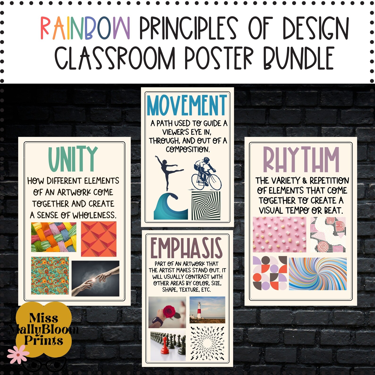 Classroom Poster Bundle Principles of Design Classroom Decor - Etsy