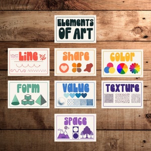 Classroom Poster Bundle, Elements of Art, Art Classroom Decor Bundle ...
