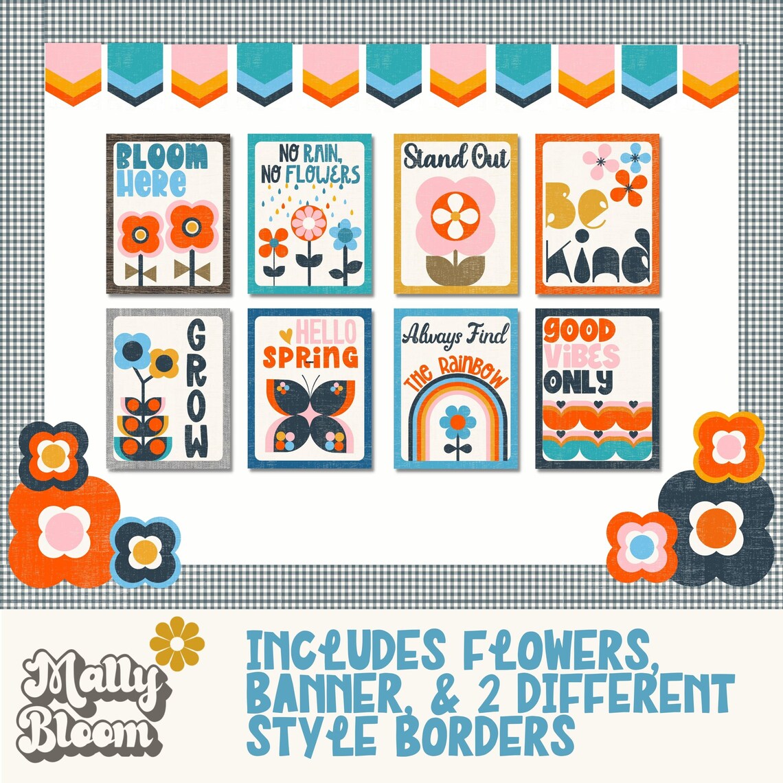 Growth Mindset Poster Bundle Classroom Quotes Decor Bulletin | Etsy