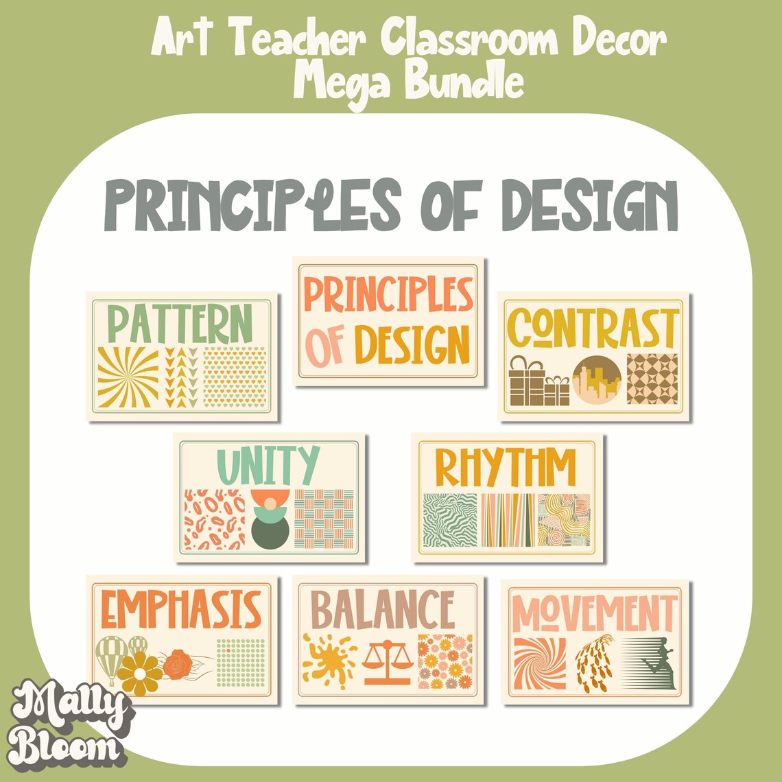 Art Classroom Decor Bundle Elements of Art Principles of - Etsy