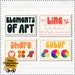 Classroom Poster Bundle, Elements of Art, Art Classroom Decor Bundle ...