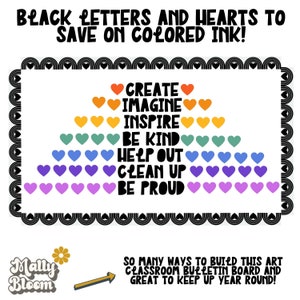 Art Bulletin Board Kit, Art Room Decor, Art Teacher Decor, Back to ...