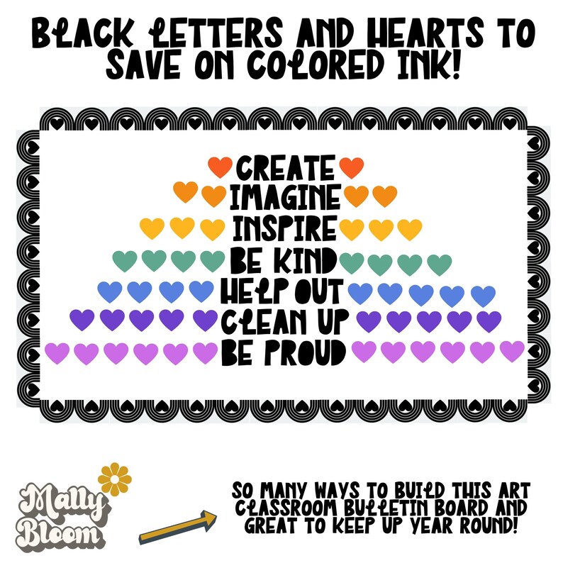 Art Bulletin Board Kit Art Room Decor Art Teacher Decor - Etsy