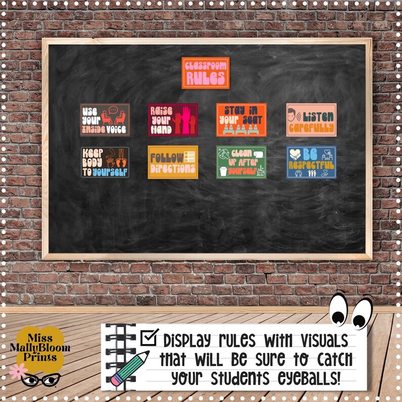 Classroom Rules Poster_bulletin Board Printables Classroom | Etsy