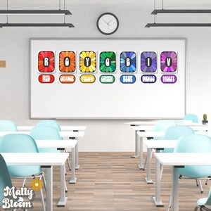 ROYGBIV Art Classroom Poster Bundle, Art Class Rainbow Decor,art ...
