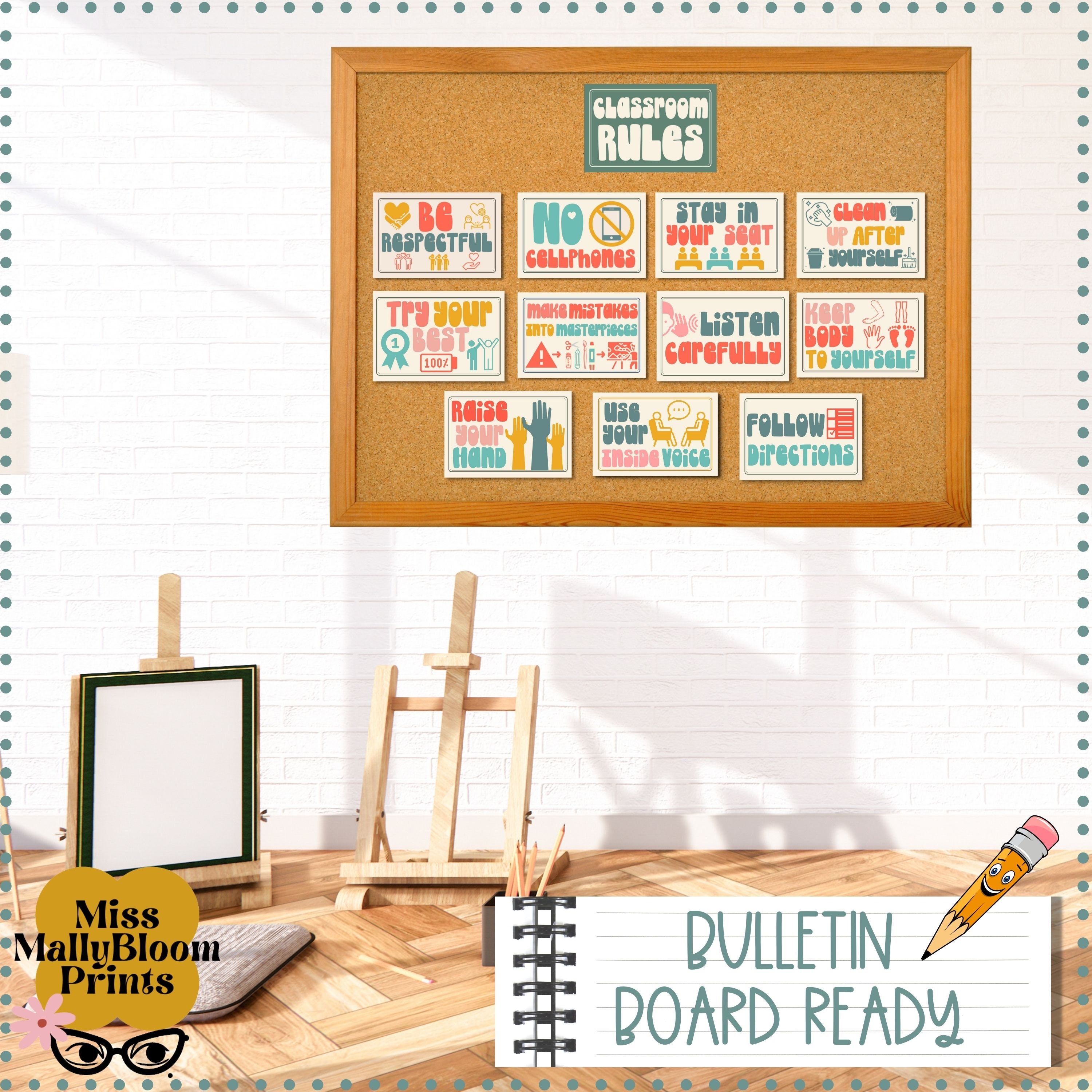 Classroom Rules Poster Bundle_bulletin Board Kit or Classroom Decor ...