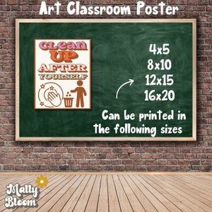 Art Classroom Procedure Poster, Art Room Decor, Art Teacher Bulletin ...