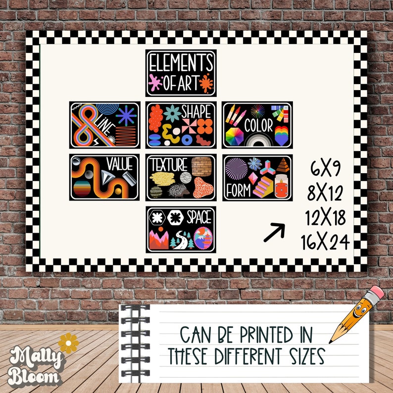 Elements of Art, Art Elements Poster Bundle, Art Classroom Decor ...