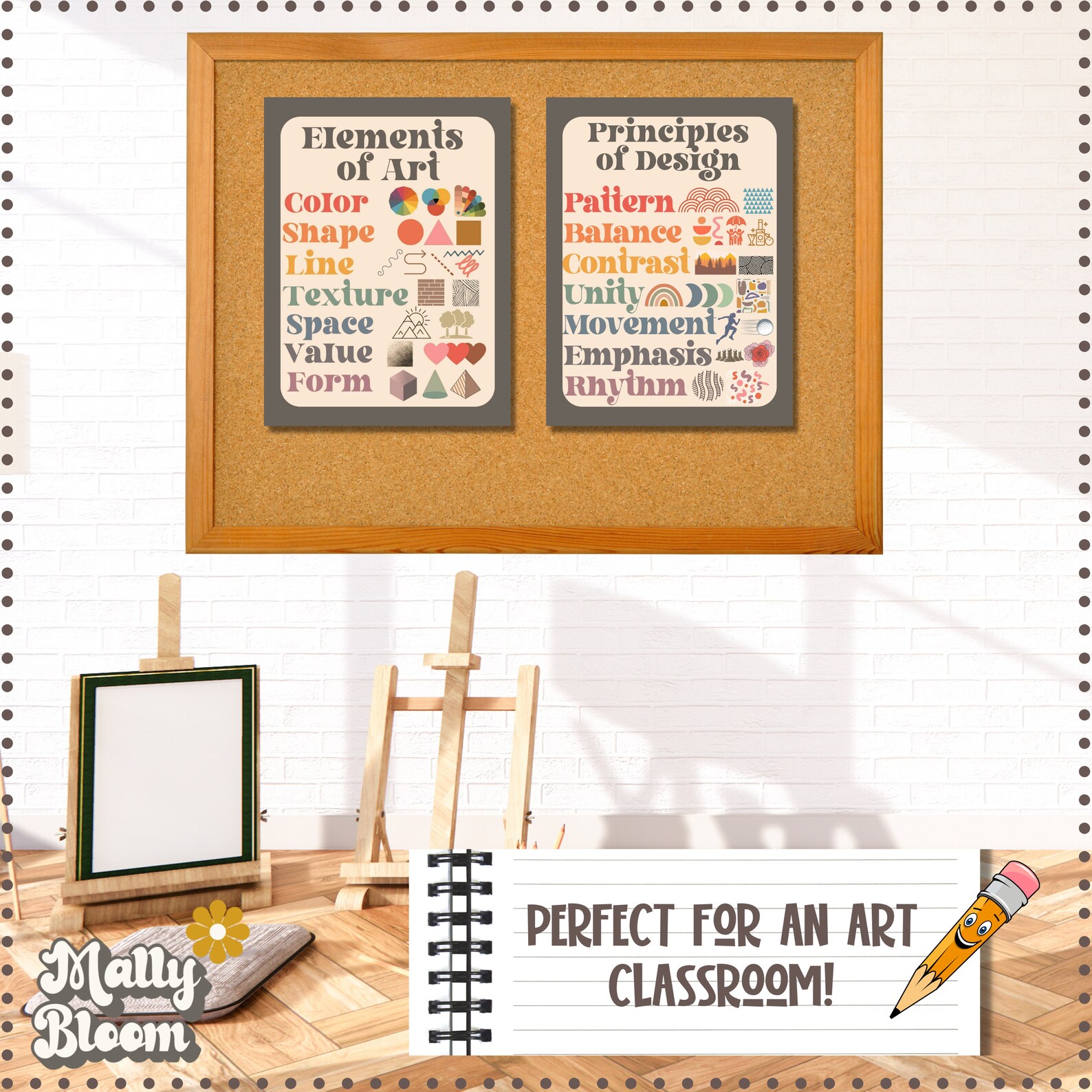 Elements of Art Classroom Poster Art Classroom Wall Decor - Etsy