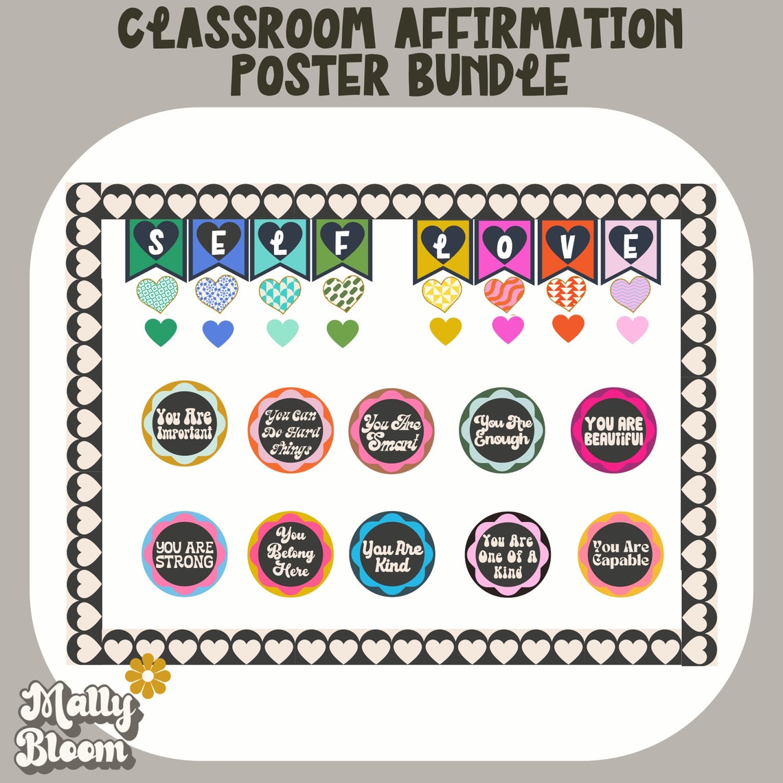 Affirmations for Classroom Poster Bundle Growth Mindset - Etsy