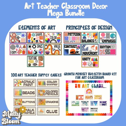Elements of Art Principles of Design Poster Bundle Classroom - Etsy