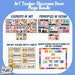 Art Classroom Rules Poster Bundle, Art Classroom Decor, Art Teacher ...