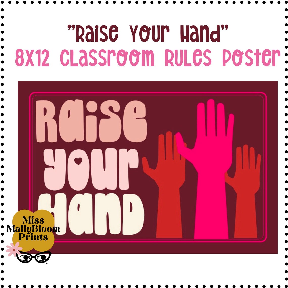 Classroom Rules Poster_bulletin Board Printables Classroom | Etsy