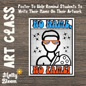 Art Classroom Poster, Art Teacher Decor, Art Classroom Rules,art Class ...