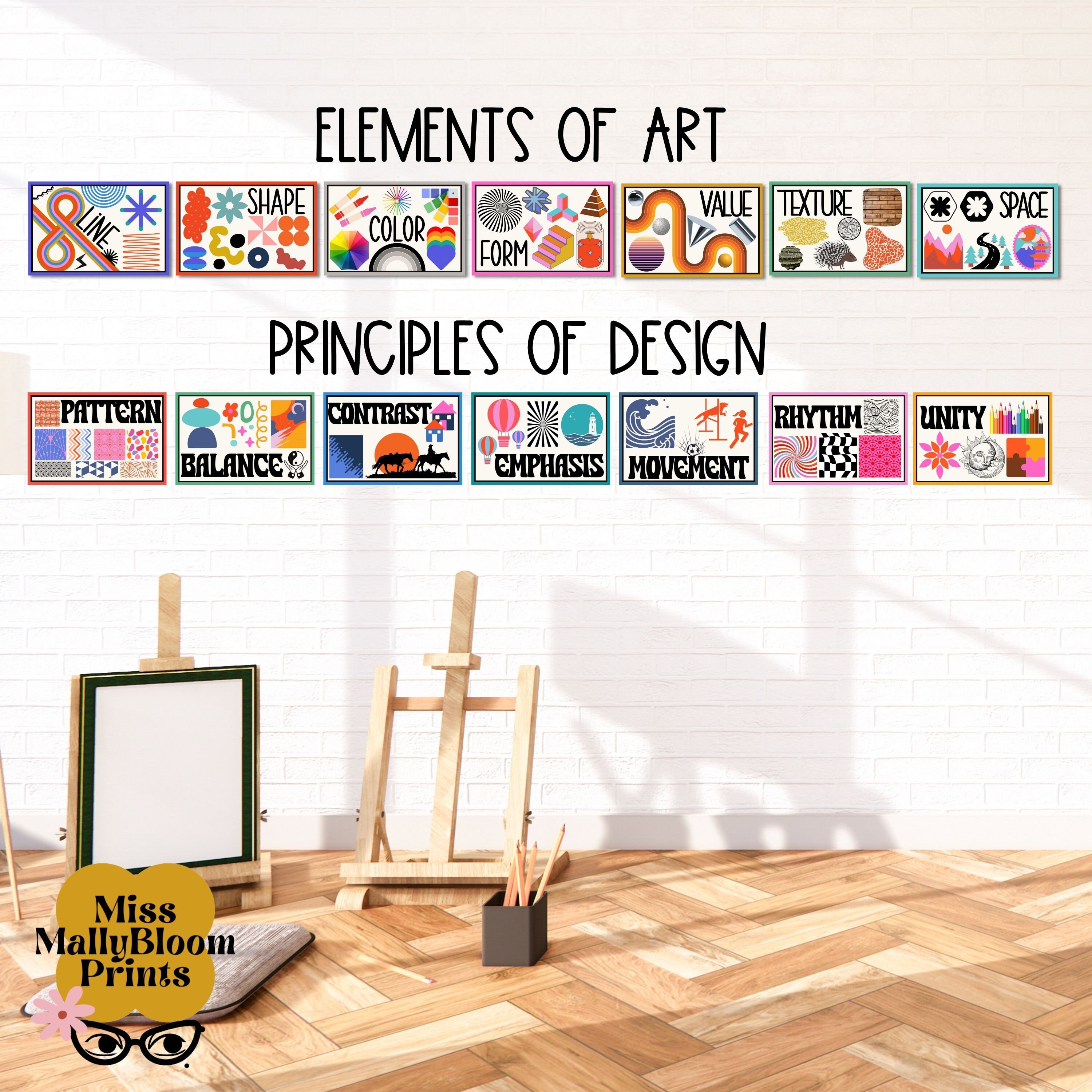 Elements of Art Principles of Design Poster Bundle Classroom | Etsy ...