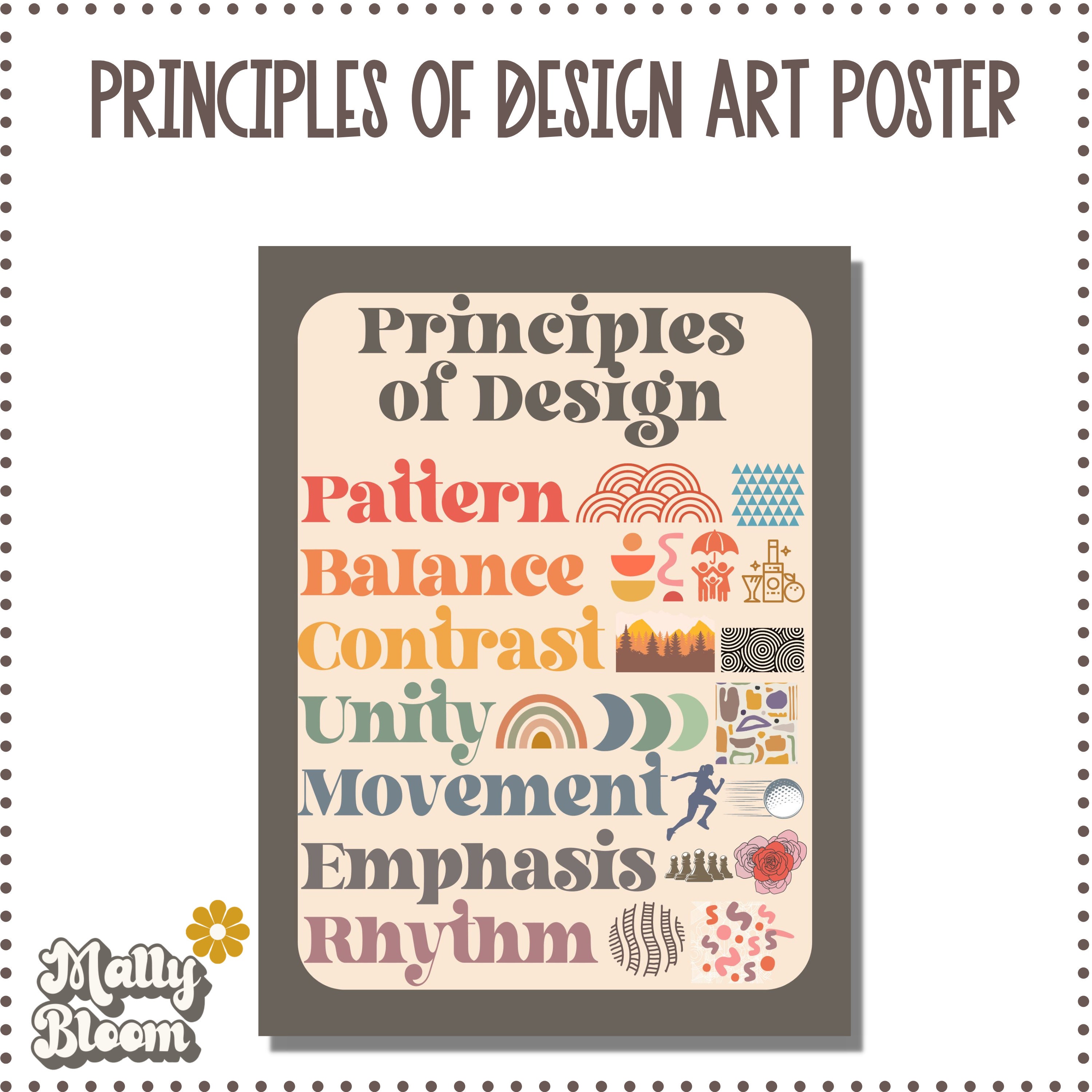 Elements of Art Classroom Poster Art Classroom Wall Decor - Etsy