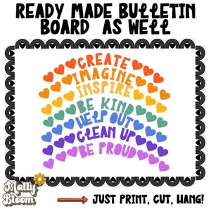 Art Bulletin Board Kit, Art Room Decor, Art Teacher Decor, Back to ...