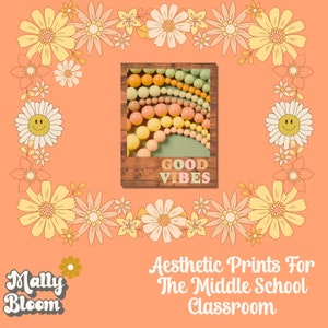 Boho Classroom Decor, Middle School Growth Mindset Poster, Positive ...