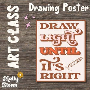 Art Classroom Poster, Art Room Decor, Art Teacher Bulletin Board ...