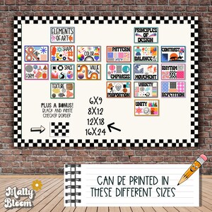 Elements of Art, Principles of Design Poster Bundle, Classroom Decor ...