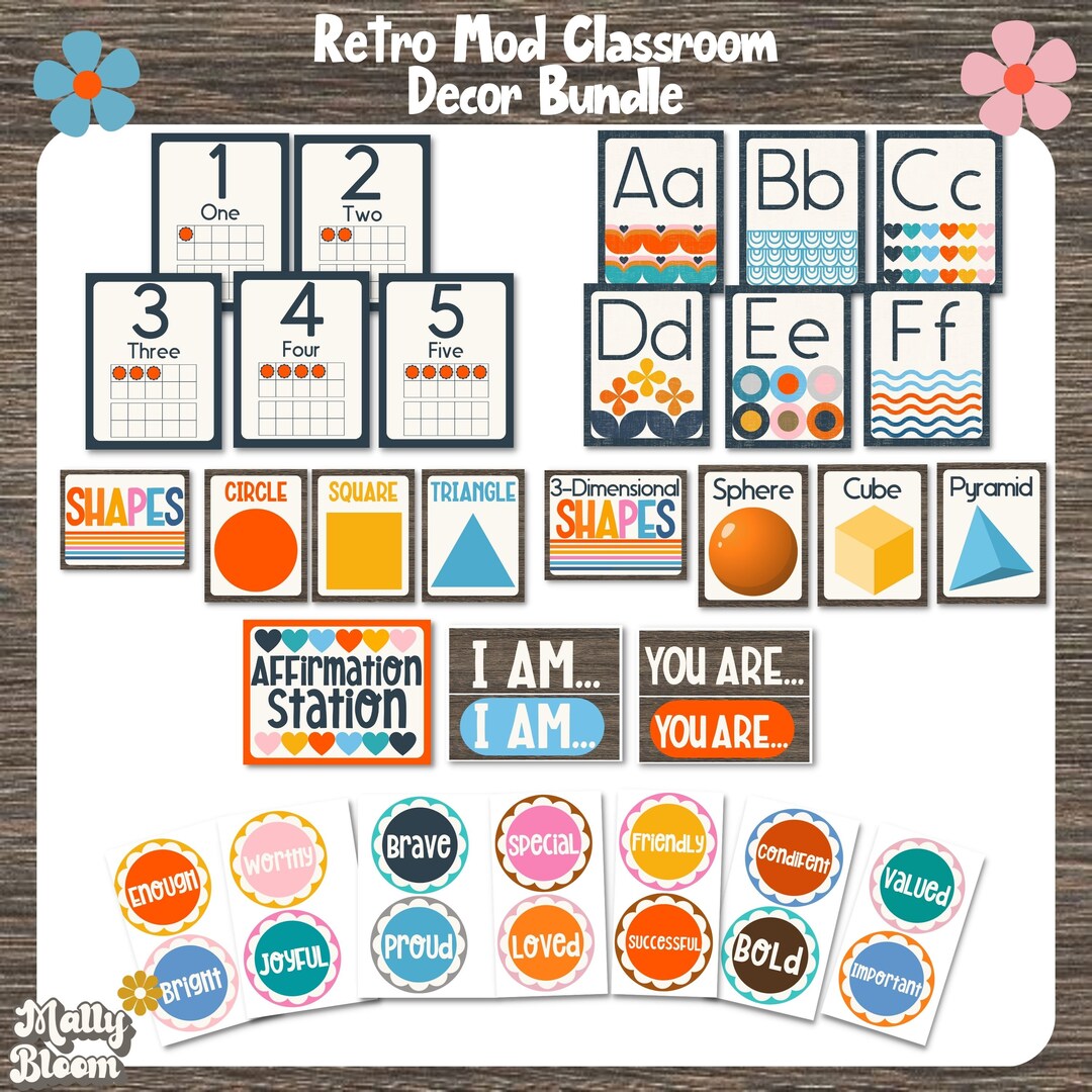 Classroom Decor Poster Bundle, Growth Mindset, Classroom Rules,bulletin ...